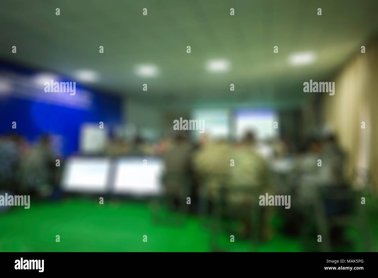 Military blur in the workplace.Table Top And Blur Office of Background ...