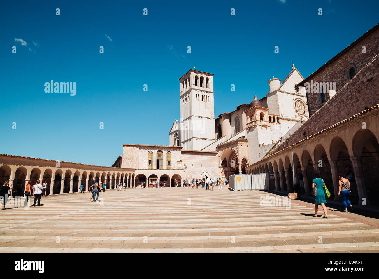 Basilica di San Francesco, historical architecture in Assisi, Italy ...