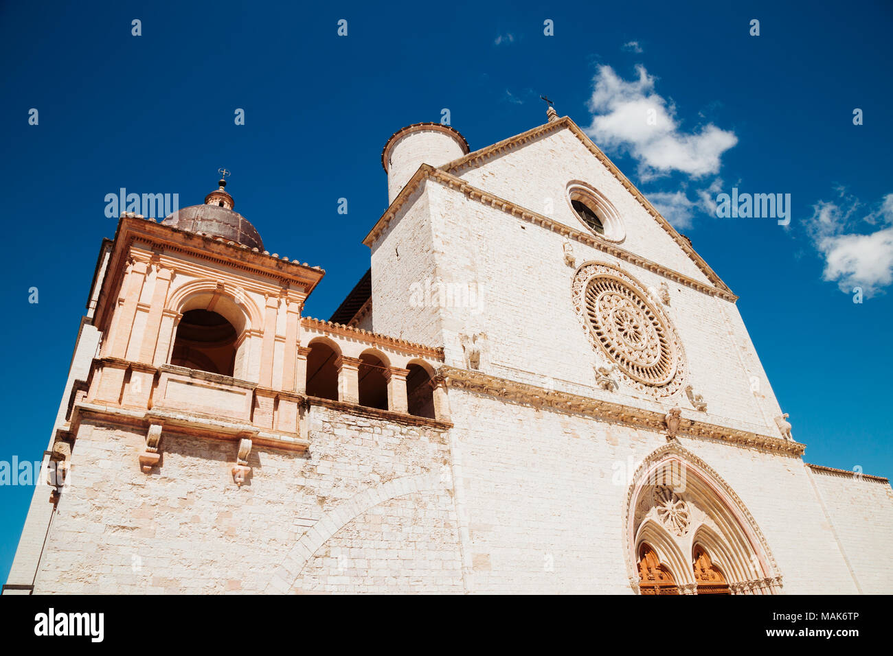 Basilica di San Francesco, historical architecture in Assisi, Italy ...