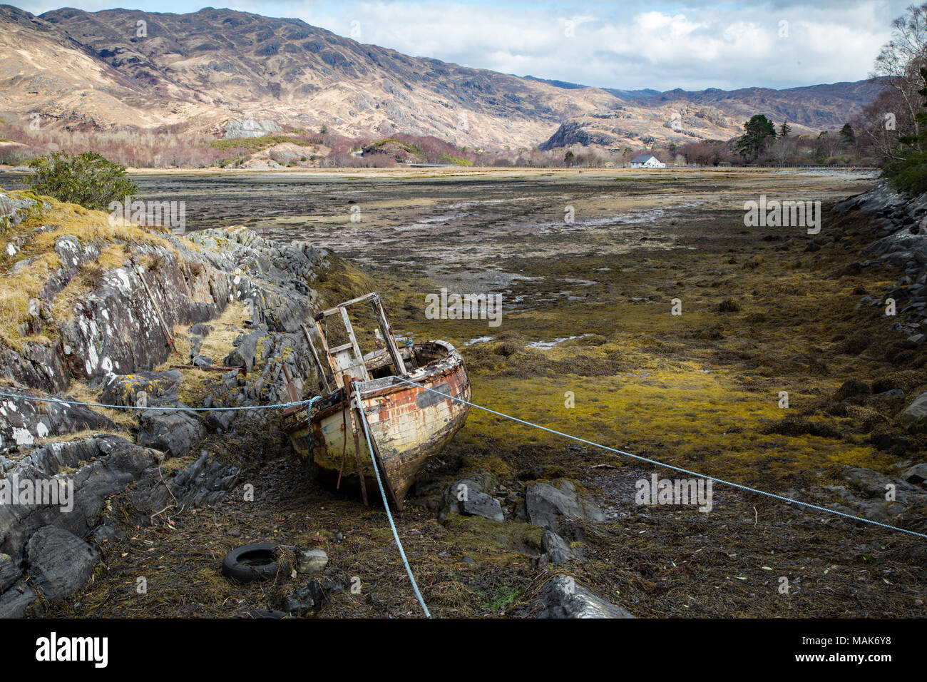 Shipwreck at high tide hi-res stock photography and images - Alamy