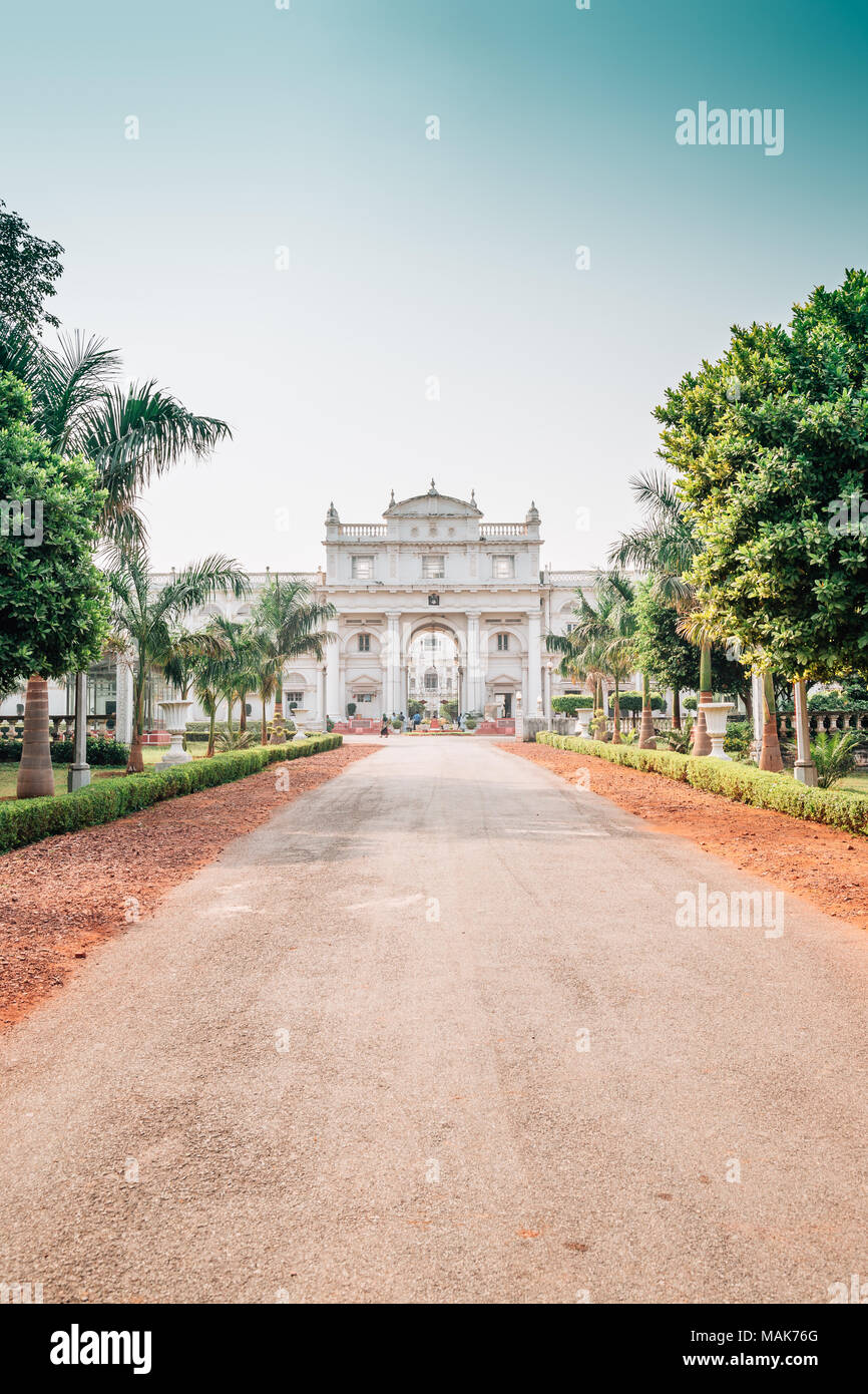 Jai Vilas Palace historical architecture in Gwalior, India Stock Photo ...