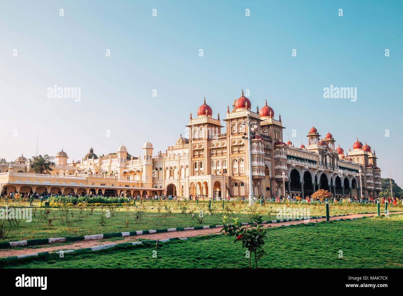 View of mysore palace hi-res stock photography and images - Alamy