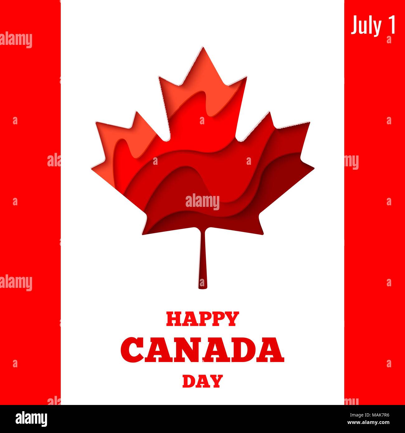 Canada day cut Stock Vector Images - Alamy
