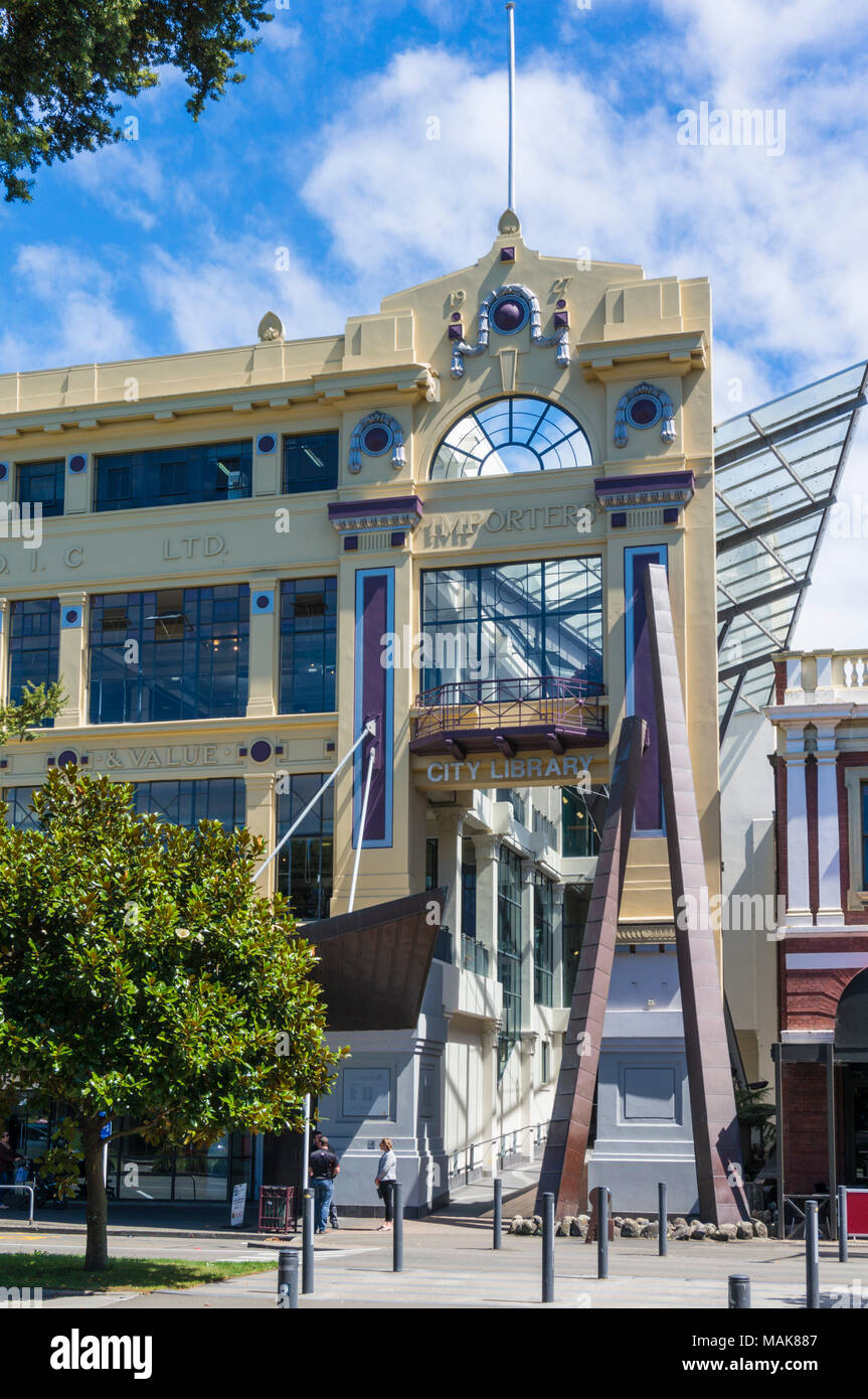 new zealand palmerston north city library exterior facade city centre palmerstone north new ...