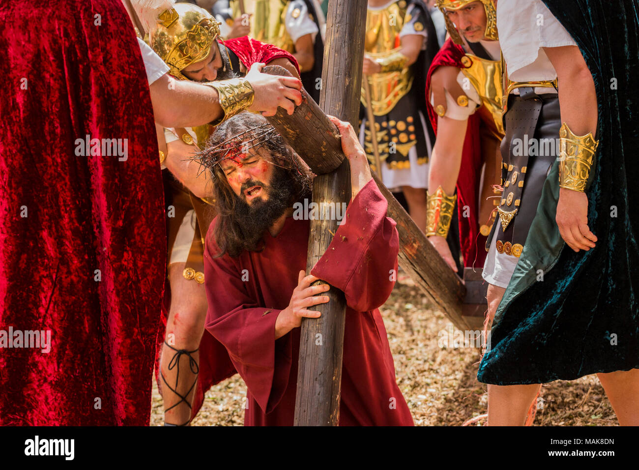 Passion Of The Christ Carrying The Cross Scene
