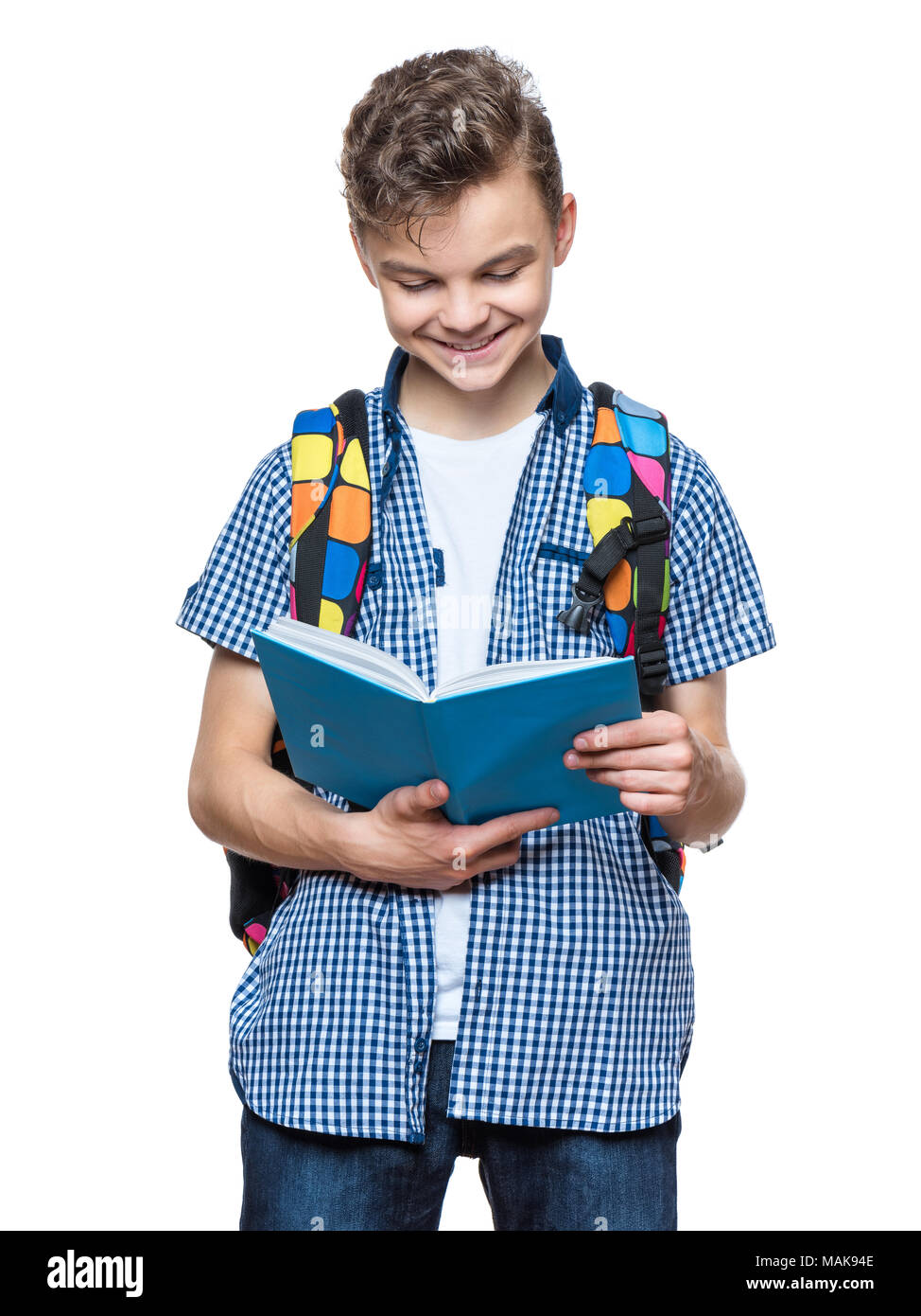 Teen boy student Stock Photo - Alamy
