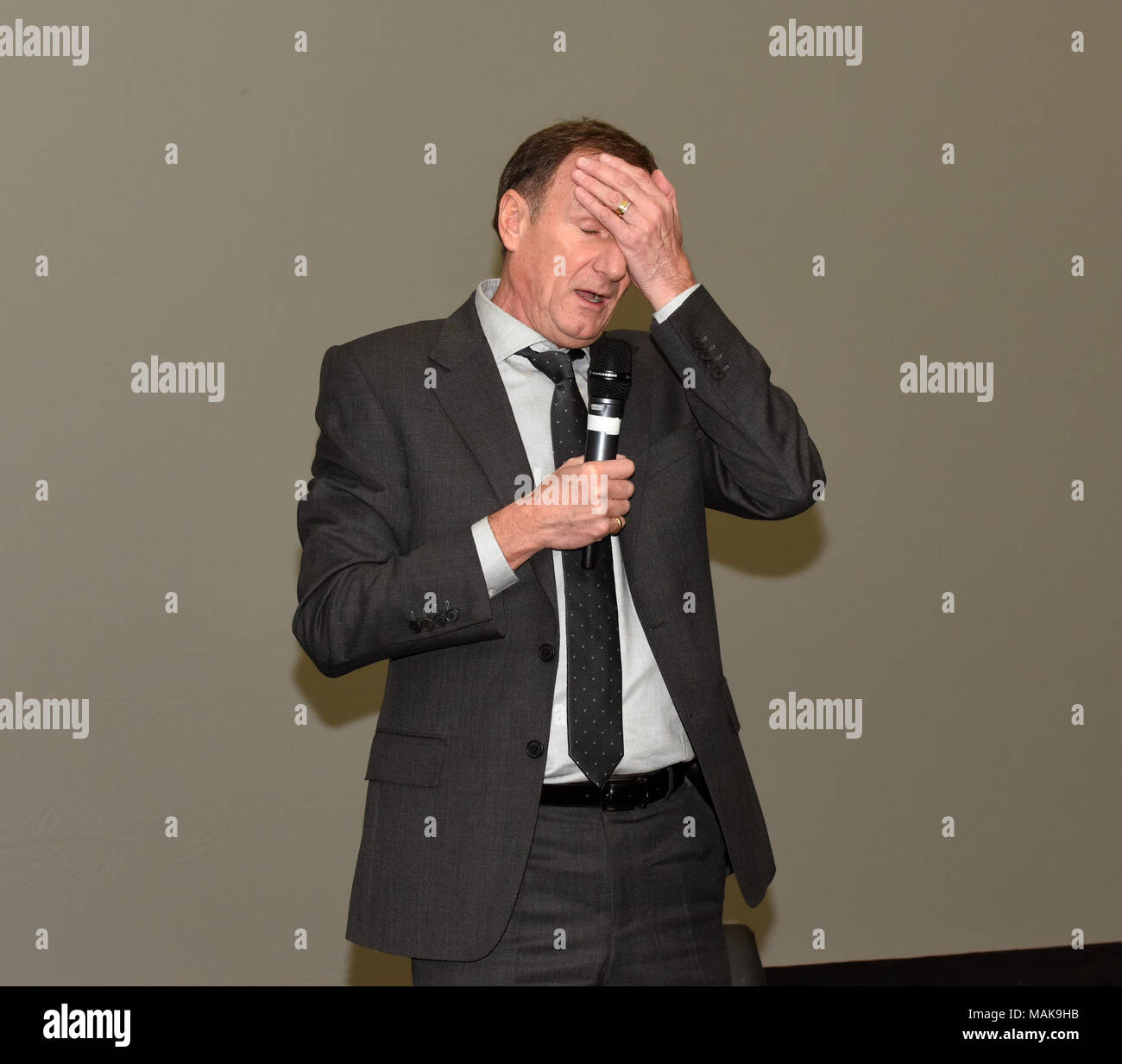 After dinner speaker former Liverpool footballer Phil Thompson Stock ...