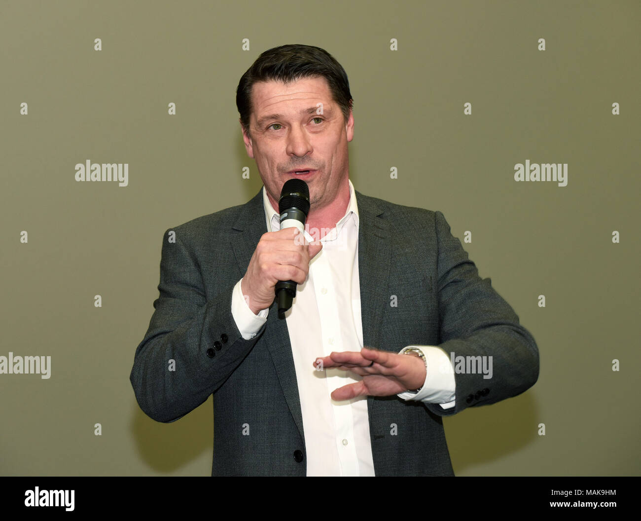 After dinner speaker former footballer Tony Cottee Stock Photo - Alamy