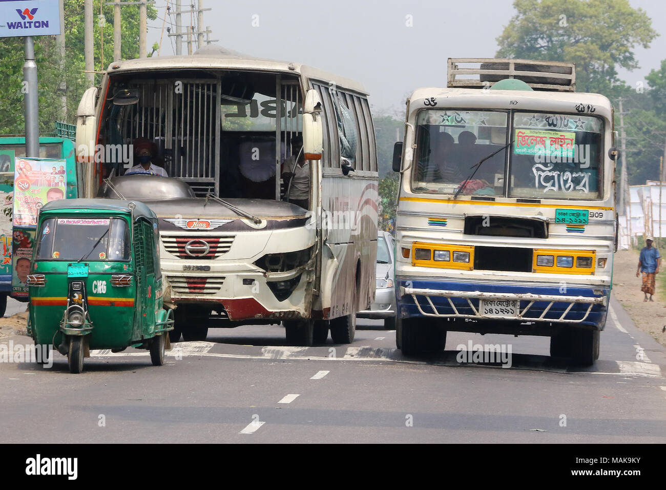 Crushed bus hi-res stock photography and images - Alamy