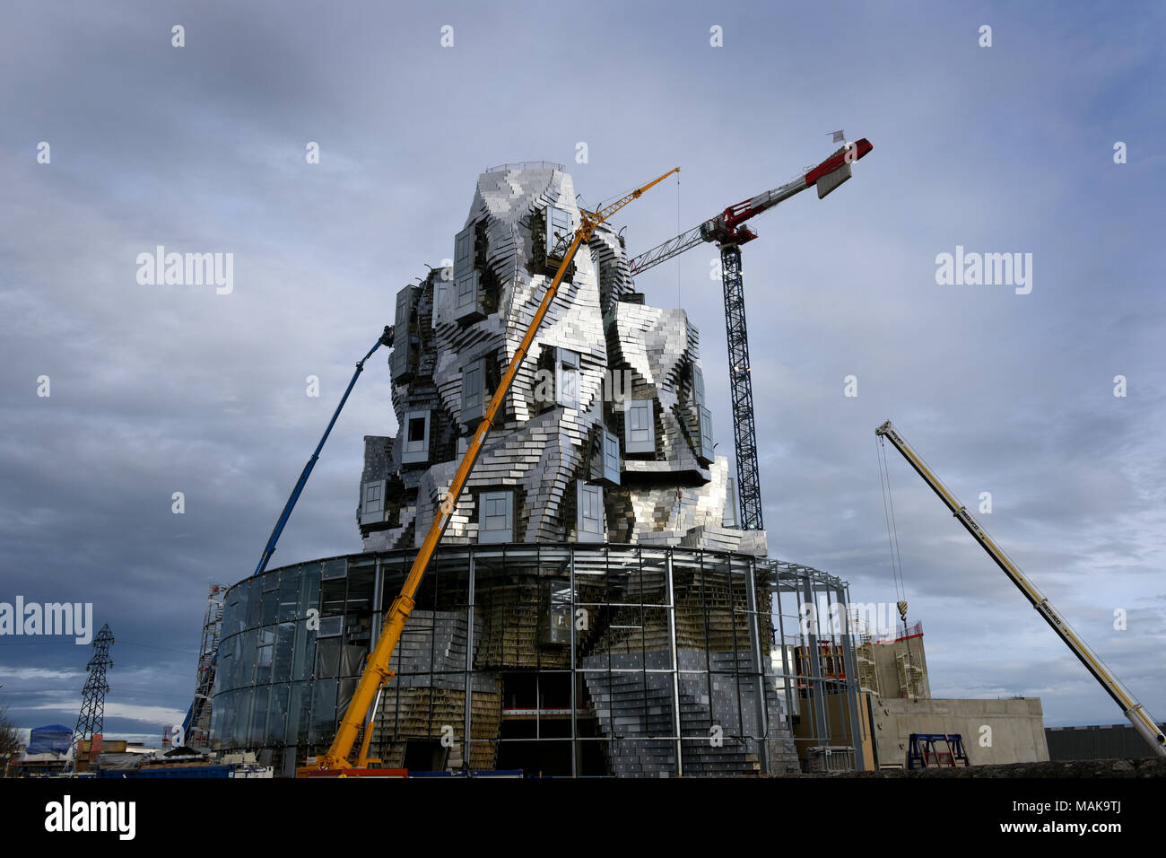 Frank Gehry Tower the Luma Arles Art Center Under Construction in Arles ...