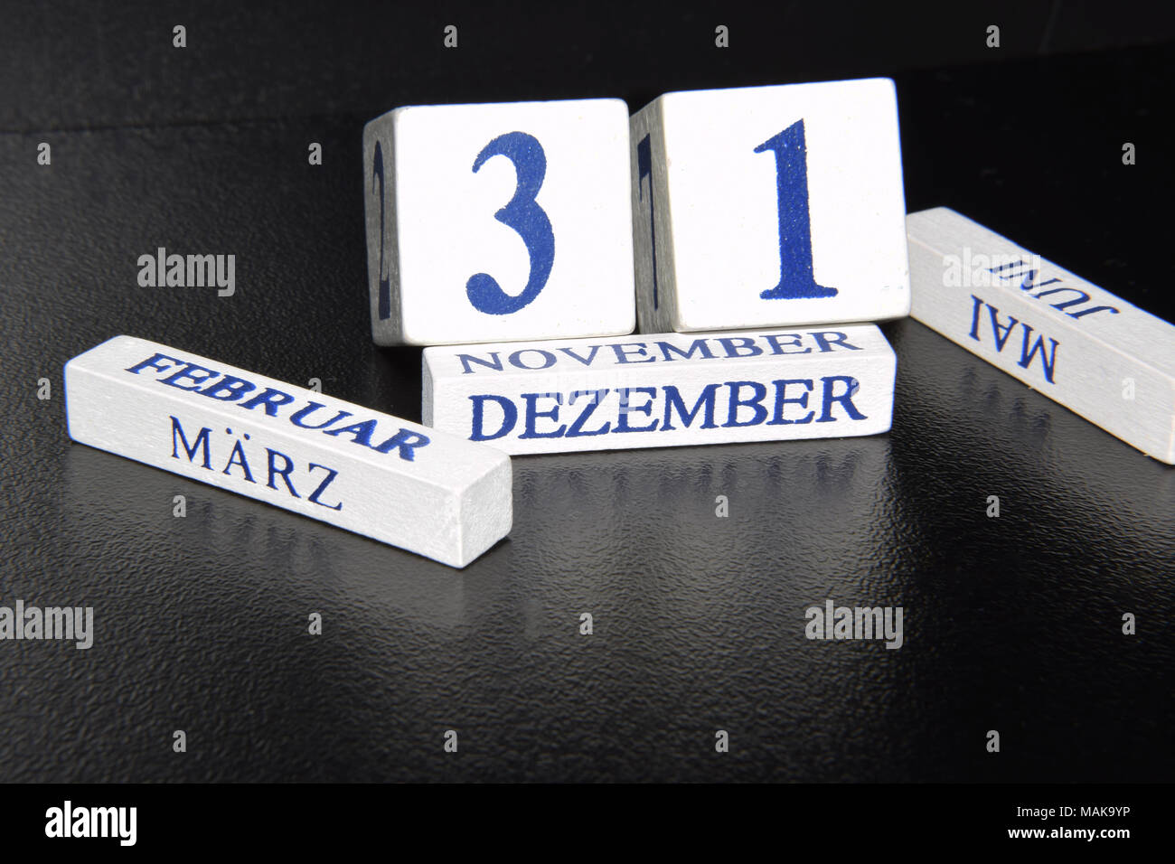 Calendar Dice Showning the Last Day of the Year - 31st of December ...
