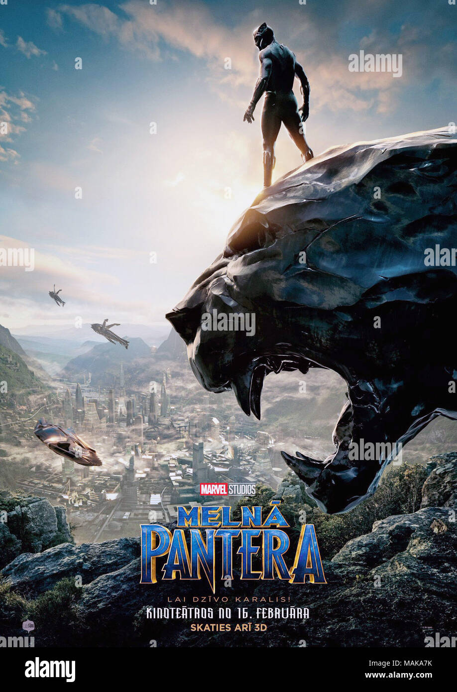 BLACK PANTHER, (aka MELNA PANTERA), Latvian advance poster art, top ...