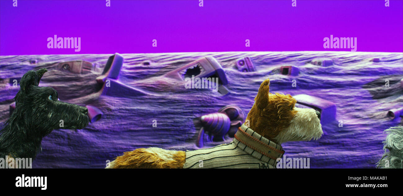 ISLE OF DOGS, from left, Chief (voice: Bryan Cranston), Boss (voice ...