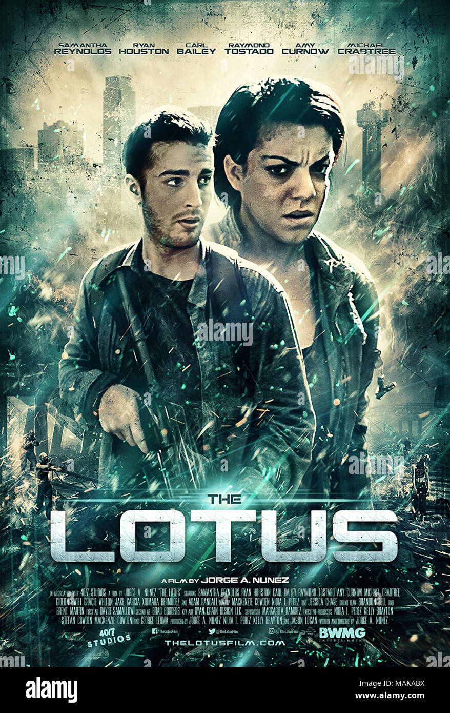 THE LOTUS, US poster, from left: Ryan Houston, Sami Reynolds, 2018 ...