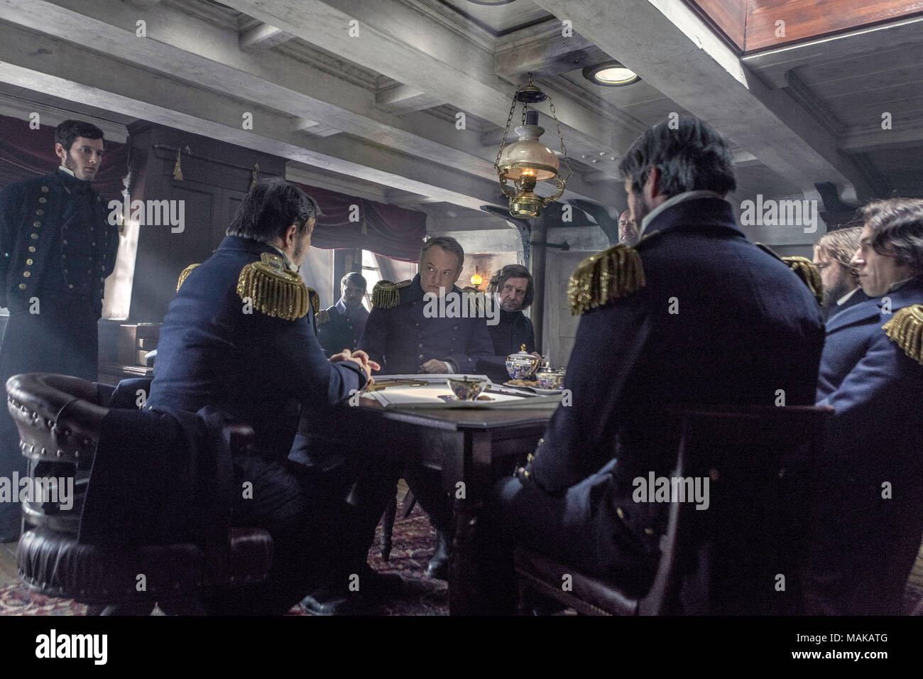 THE TERROR, Jared Harris (center), 'Go For Broke', (Season 1, ep. 101 ...