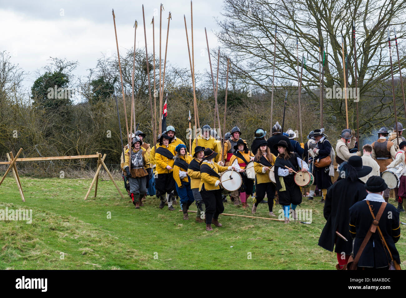 Sealed Knot re-enactment of the Siege of Basing House, English civil ...
