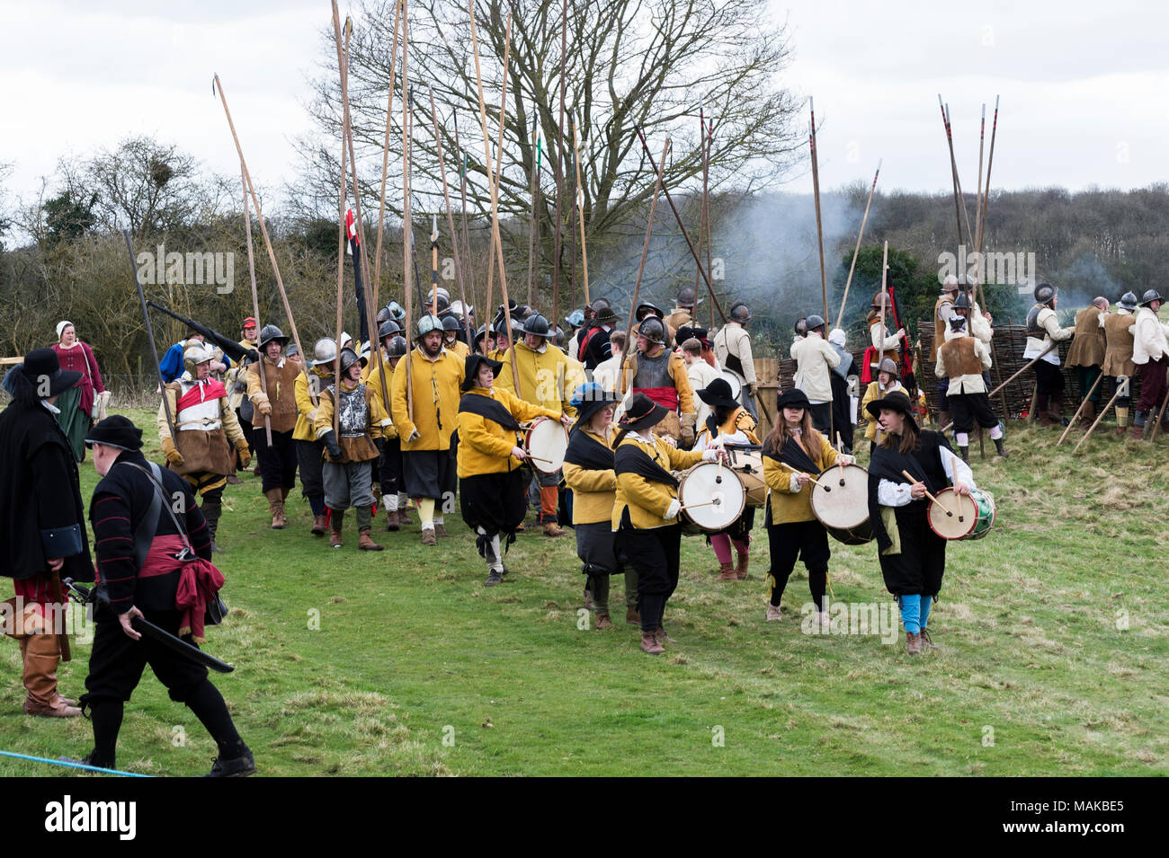 Sealed Knot re-enactment of the Siege of Basing House, English civil ...