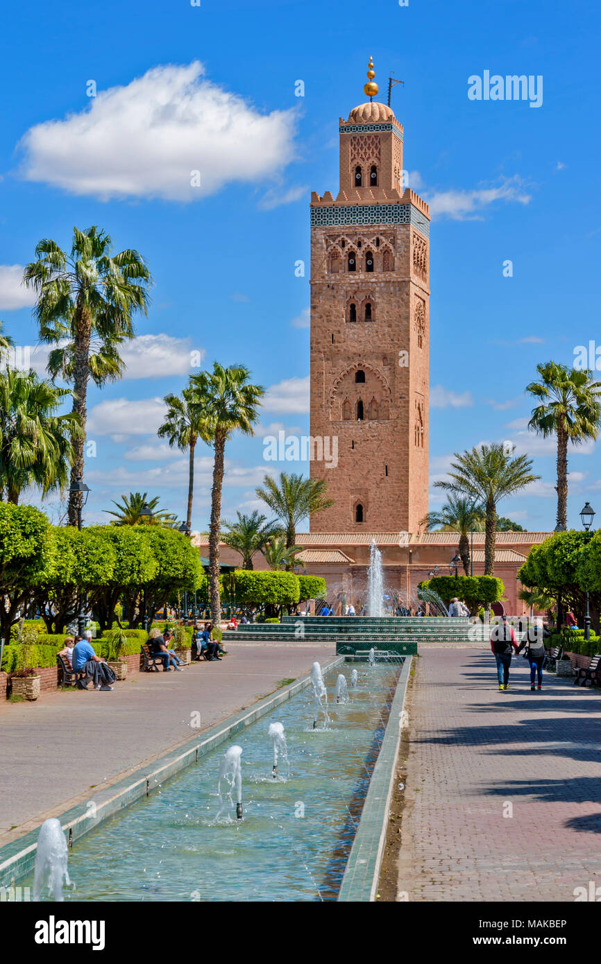 Minaret tower of koutoubia hi-res stock photography and images - Alamy