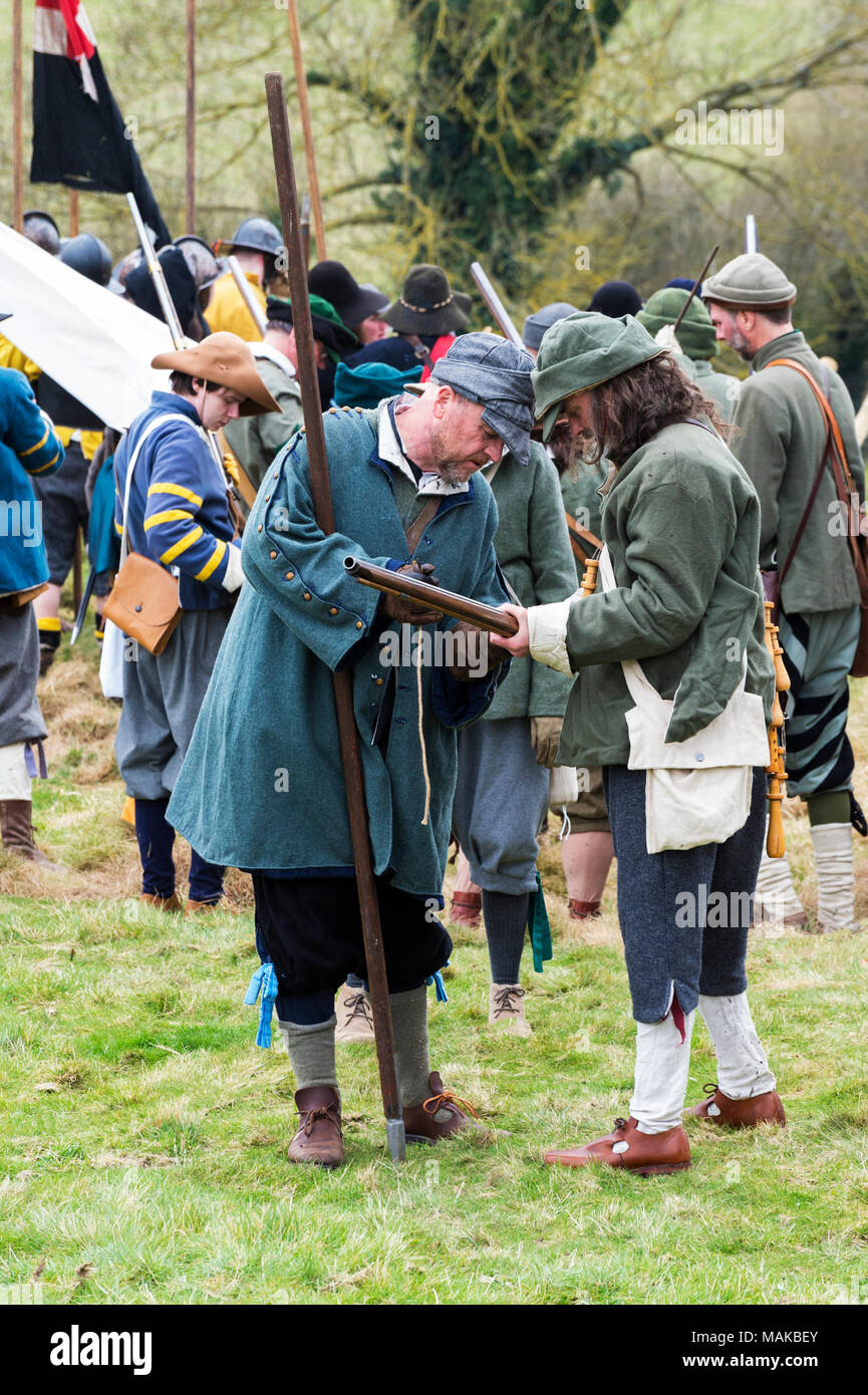 Sealed Knot re-enactment of the Siege of Basing House, English civil ...