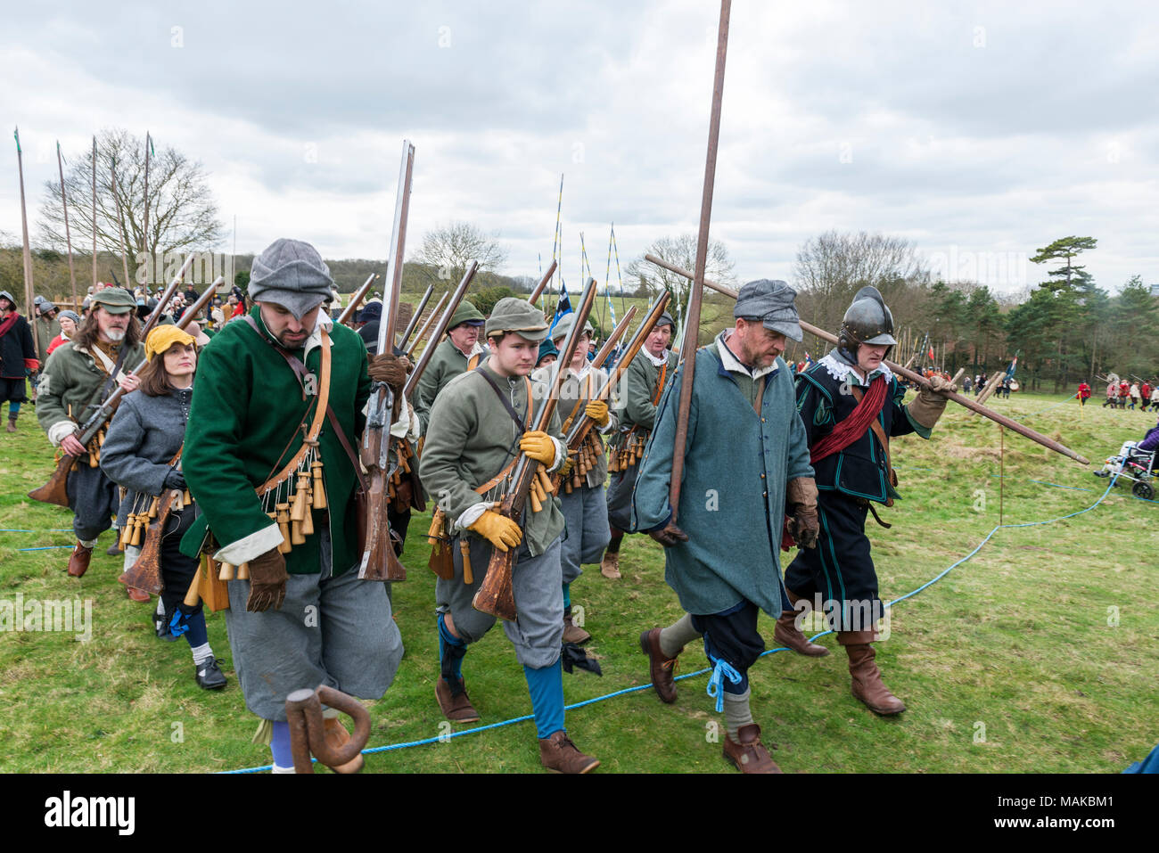 Sealed Knot re-enactment of the Siege of Basing House, English civil ...