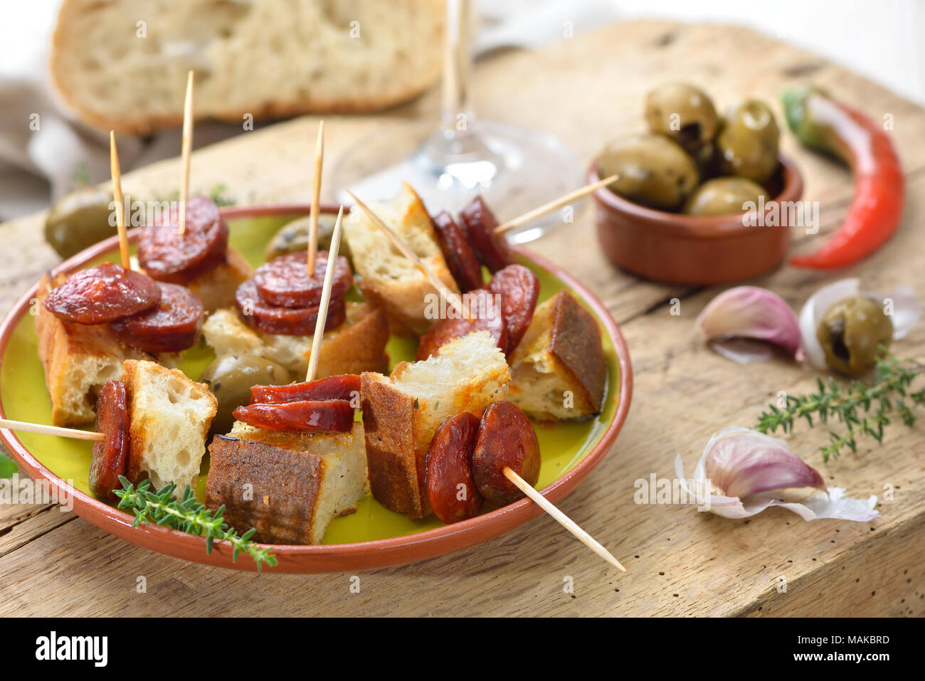 Spanish tapas pinchos hi-res stock photography and images - Alamy