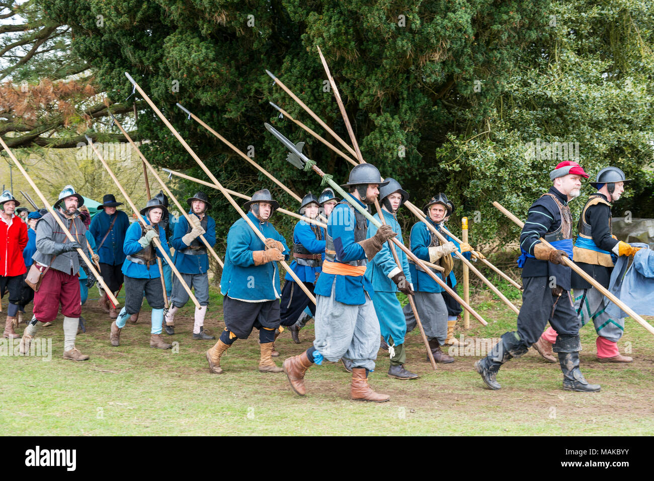 Sealed Knot re-enactment of the Siege of Basing House, English civil ...