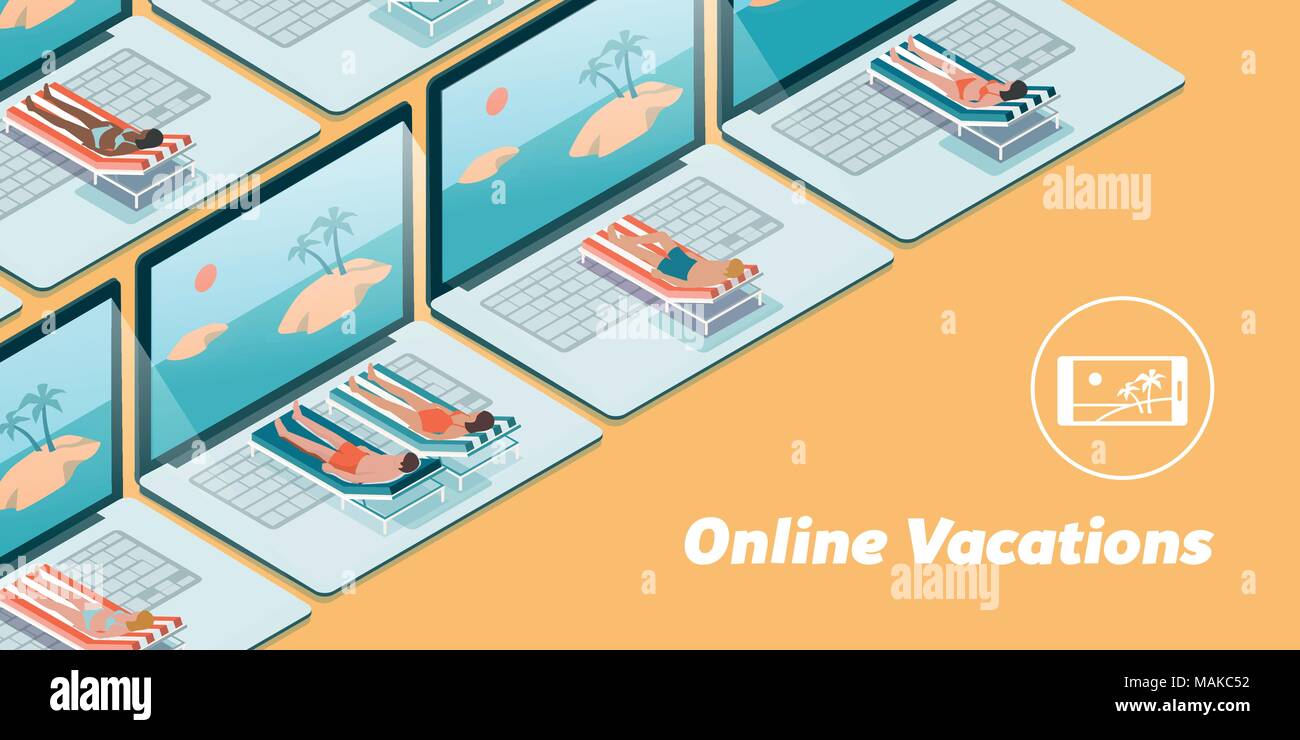 Multiple laptops Stock Vector Images - Alamy