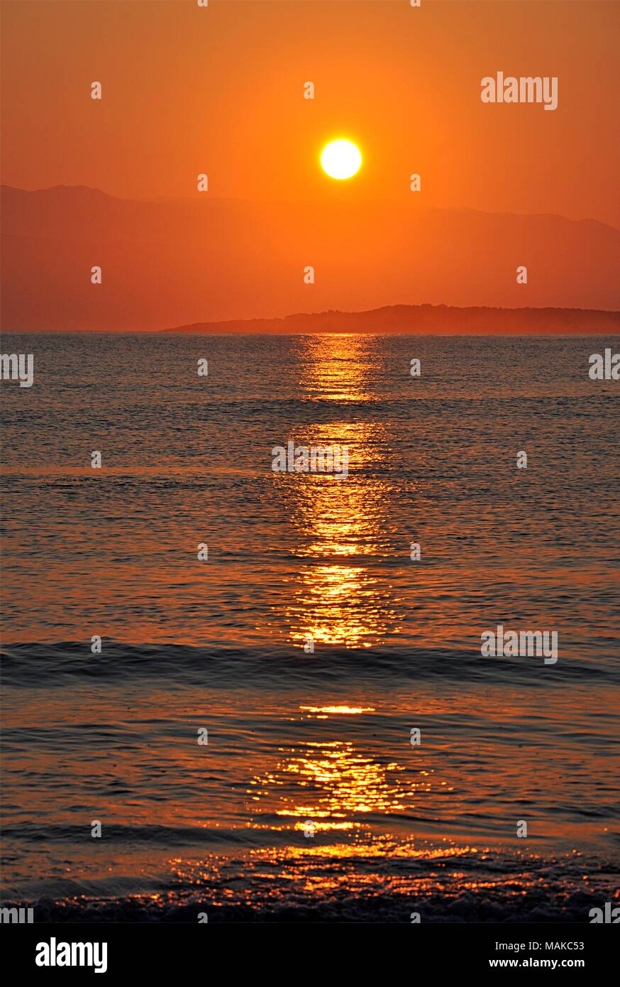 sunset and sea Stock Photo - Alamy