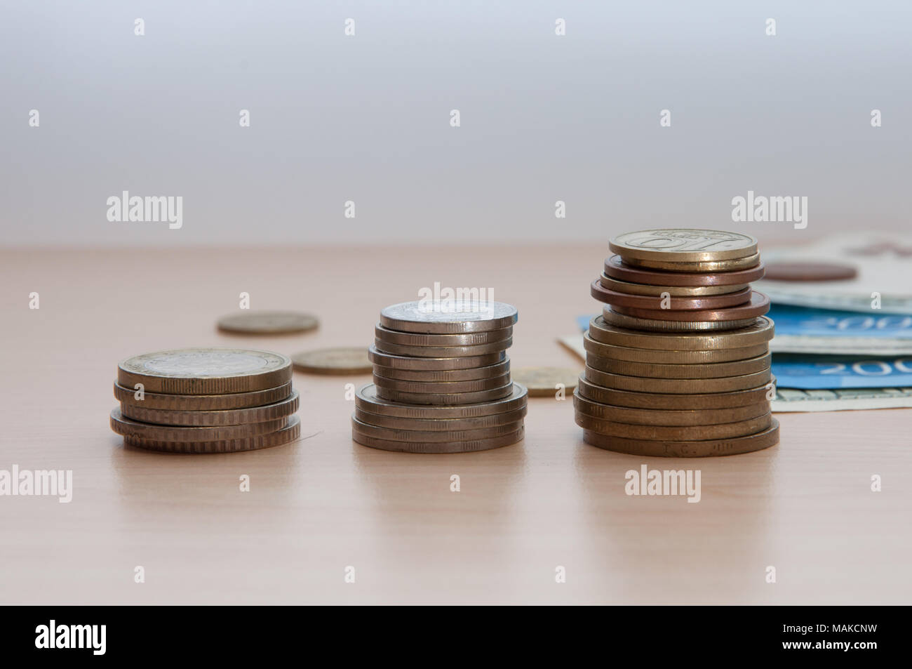 Australian money stacks hi-res stock photography and images - Alamy