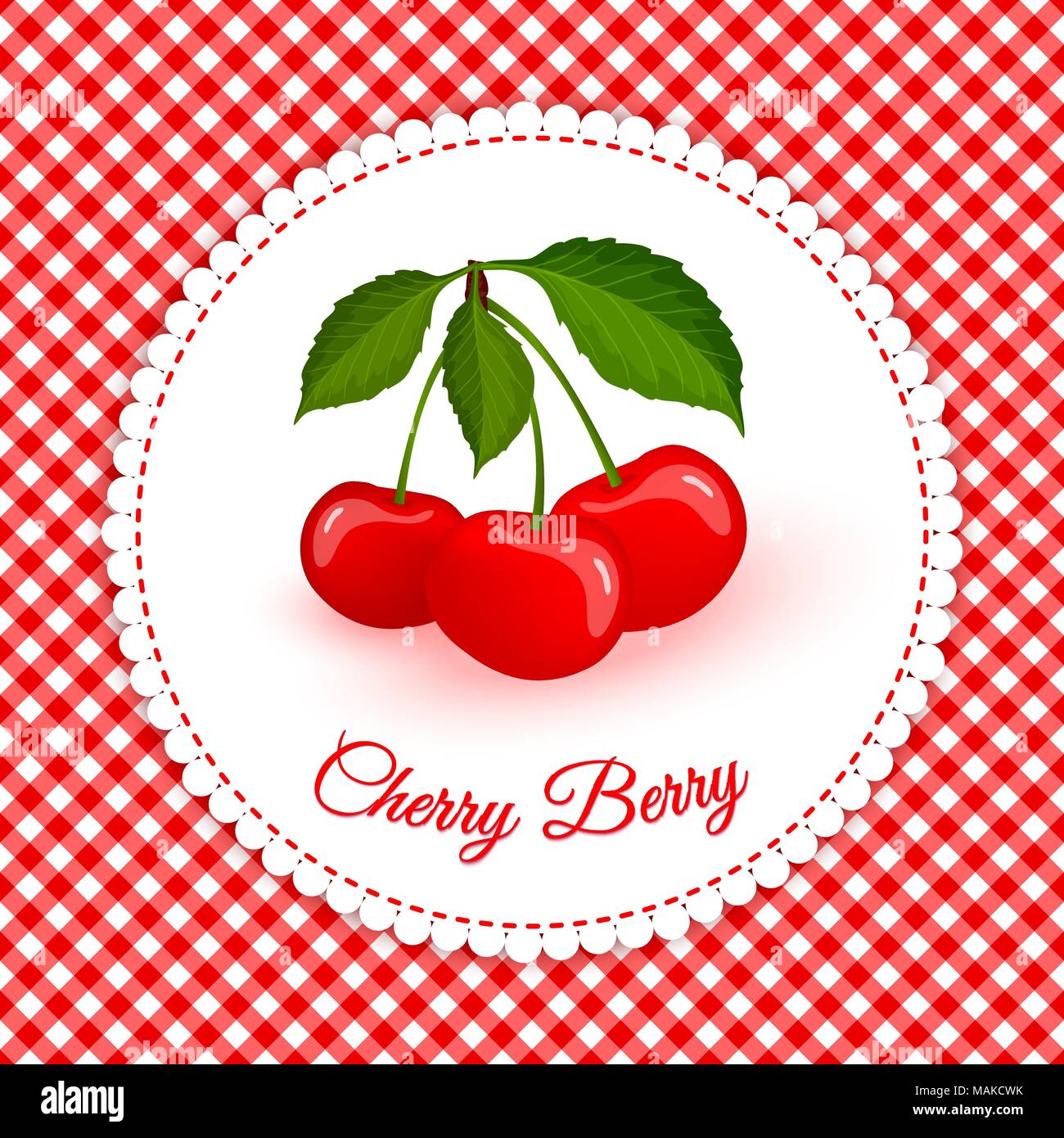 Sweet cherry vector vectors hi-res stock photography and images - Alamy