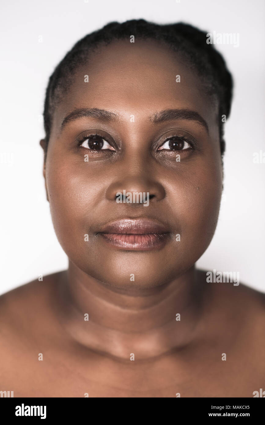 Young African woman with a beautiful complexion Stock Photo - Alamy