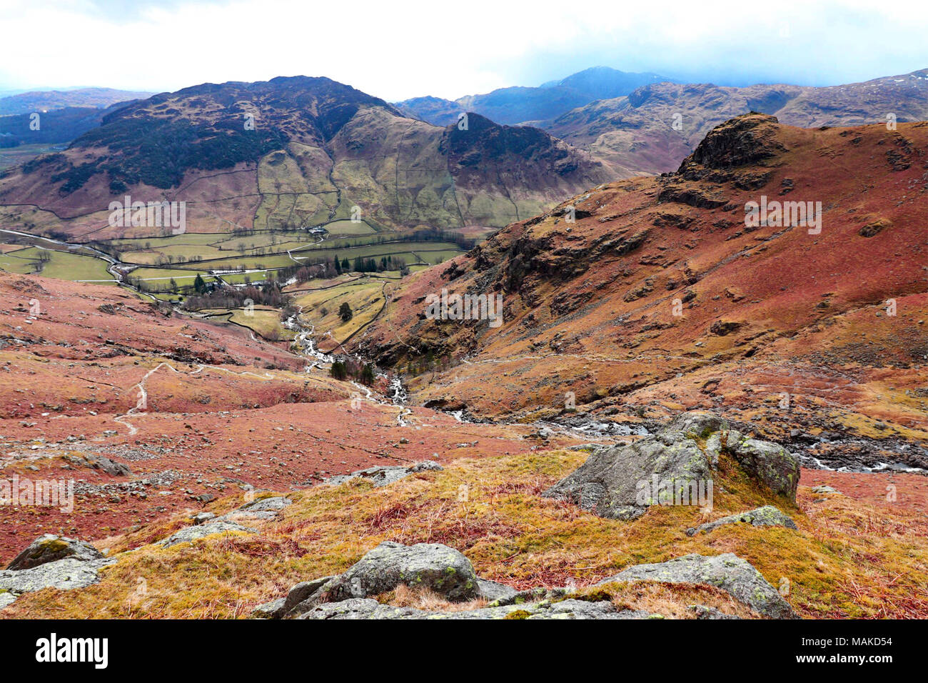 Hanging valley, Lake District National Park, UK Stock Photo - Alamy