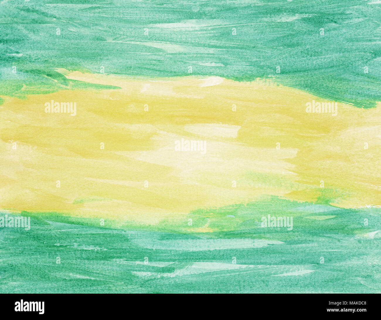 Abstract colorful watercolor background, painted with brush strokes on ...