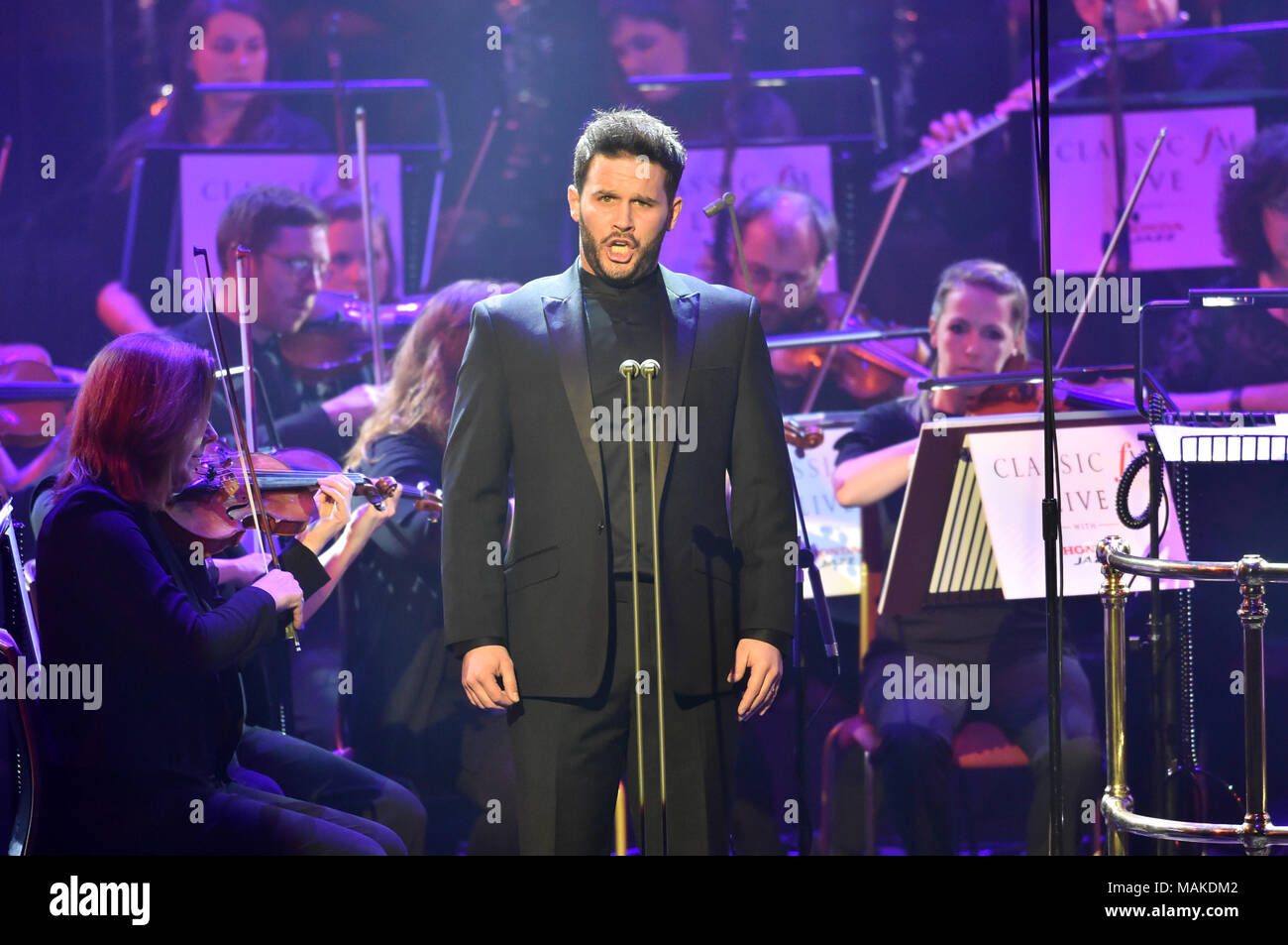Trystan Griffiths performing with the Royal Liverpool Philarmonic ...