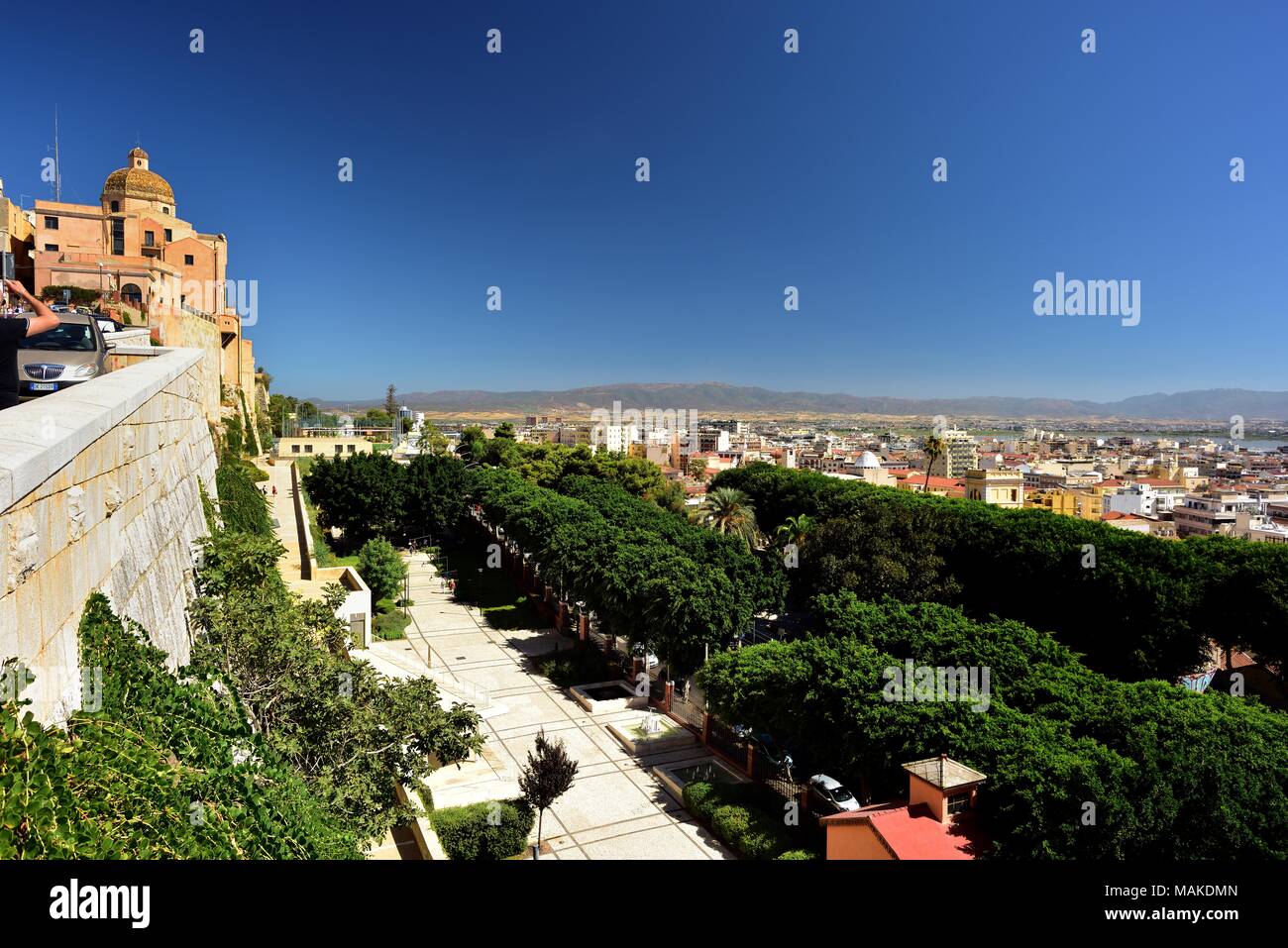 Cagliari, Italy - September 2017:The modern city of Cagliari from the ...