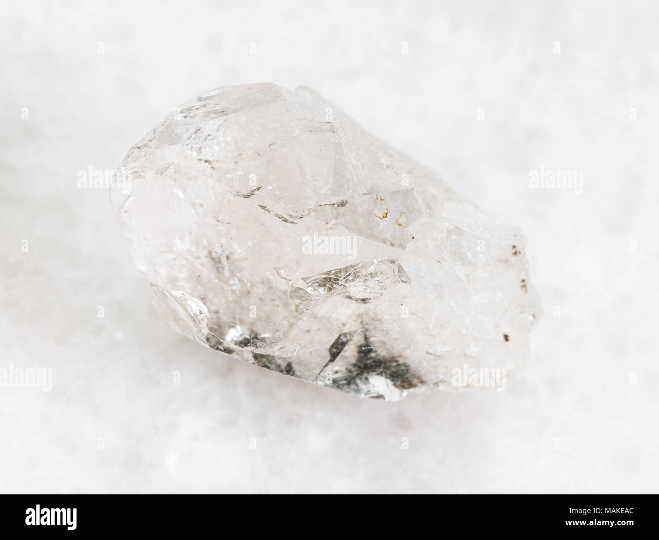 macro shooting of natural mineral rock specimen - raw rock-crystal of ...