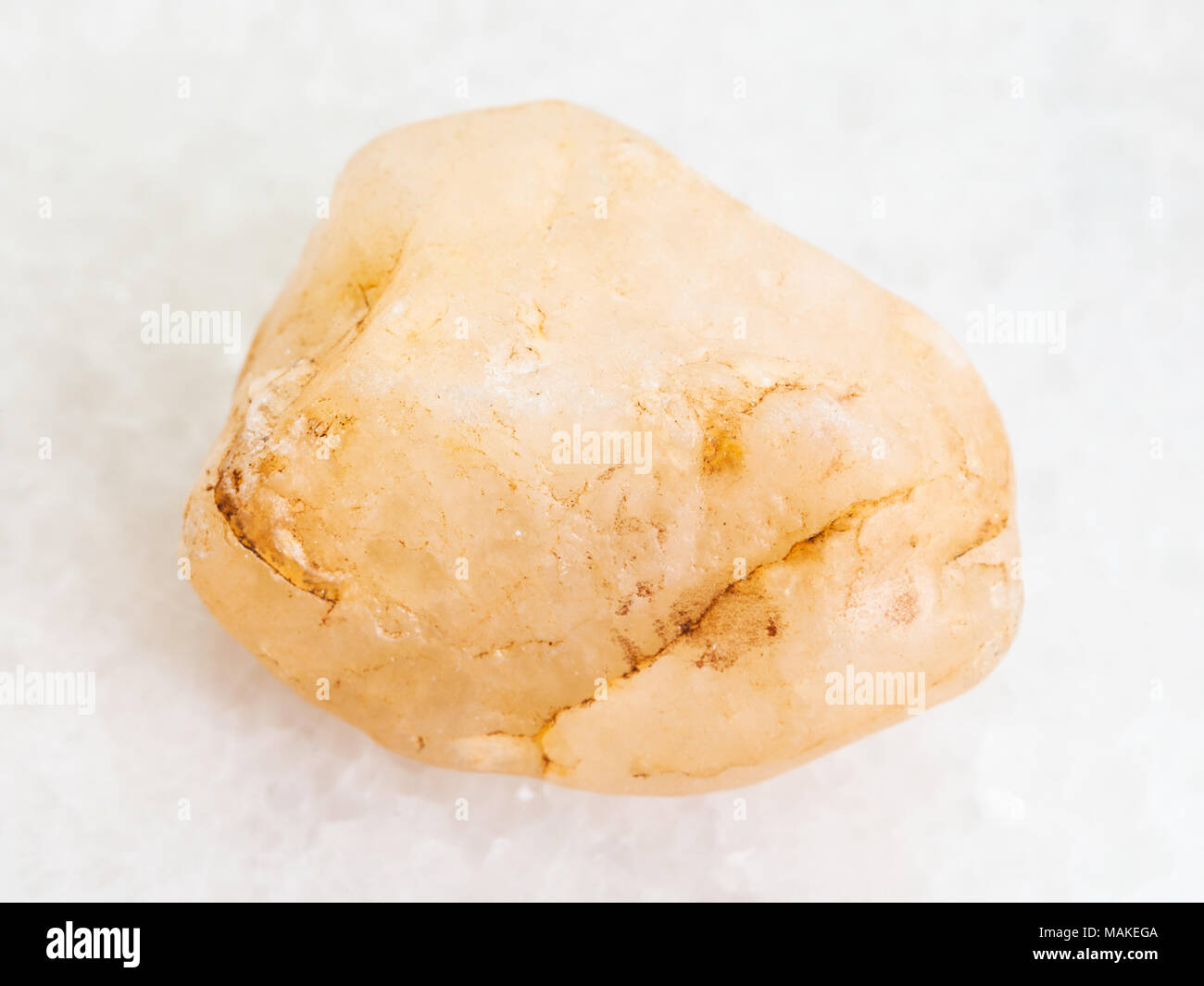 macro shooting of natural mineral rock specimen - Calcite stone on ...