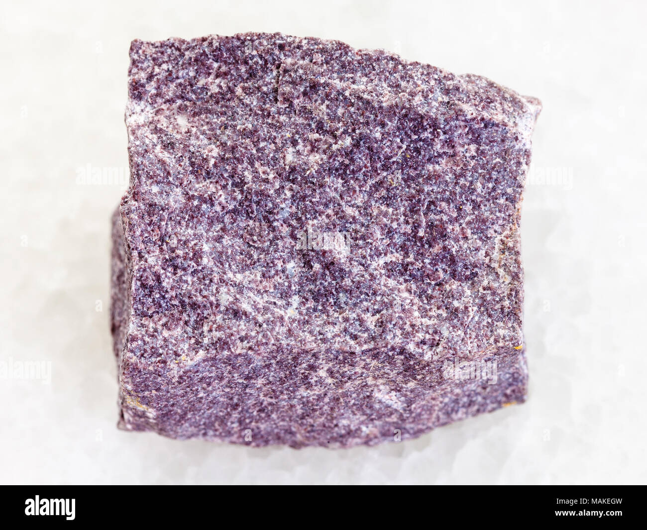 macro shooting of natural mineral rock specimen - rough Alunite stone ...