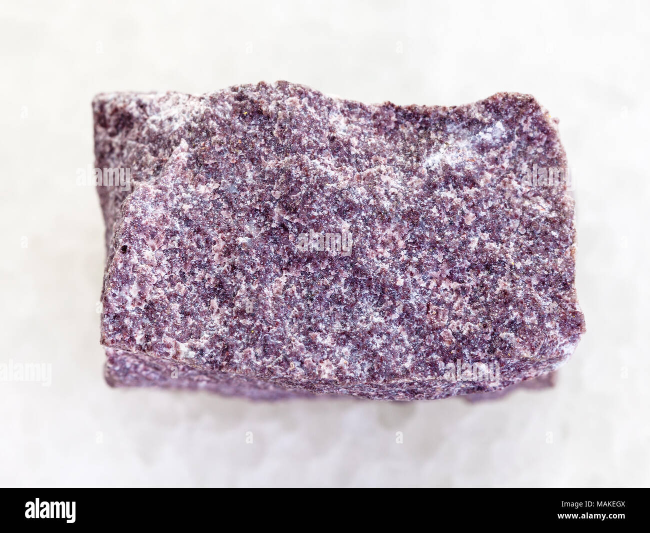 macro shooting of natural mineral rock specimen - raw Alunite stone on ...