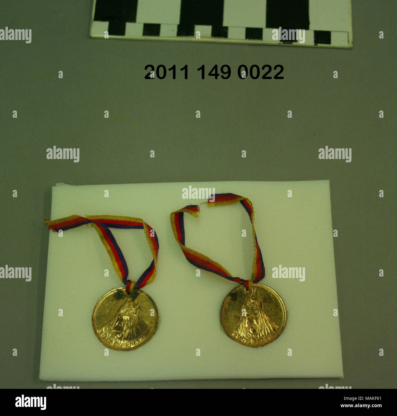 Two round medallions with Veiled Prophet images Title: Two Round ...