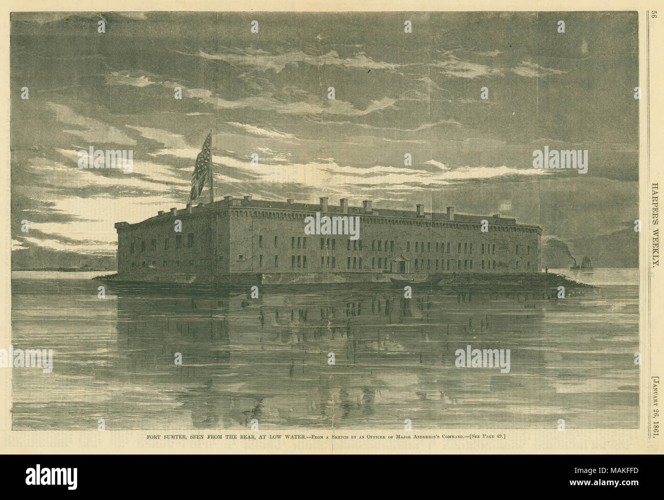 Fort sumter flag hi-res stock photography and images - Alamy