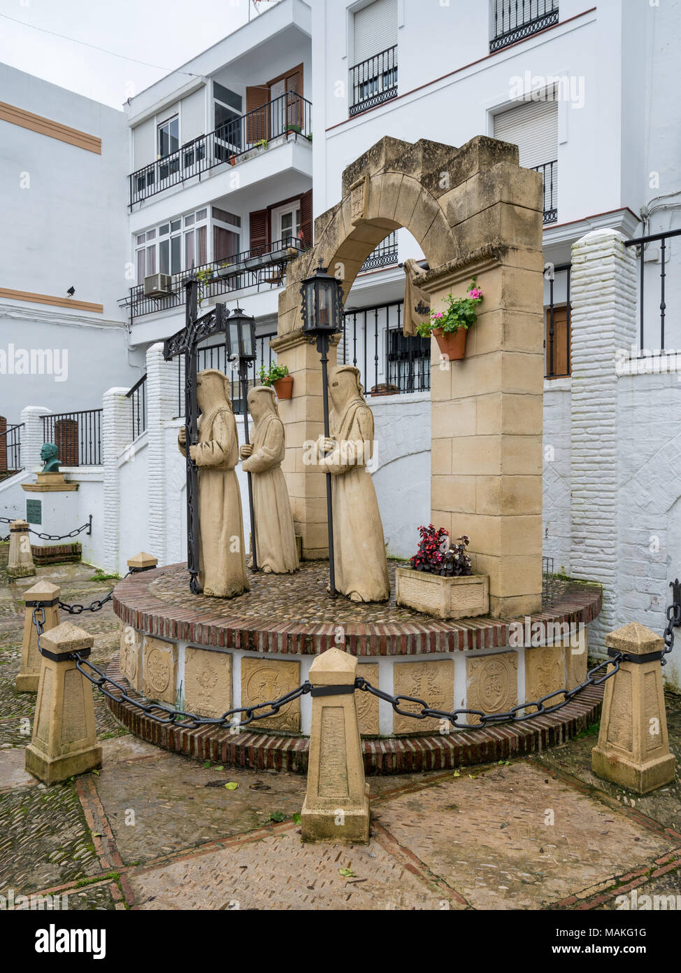 Holy Week statue in Arcos de la Frontera near Cadiz Spain Stock Photo ...