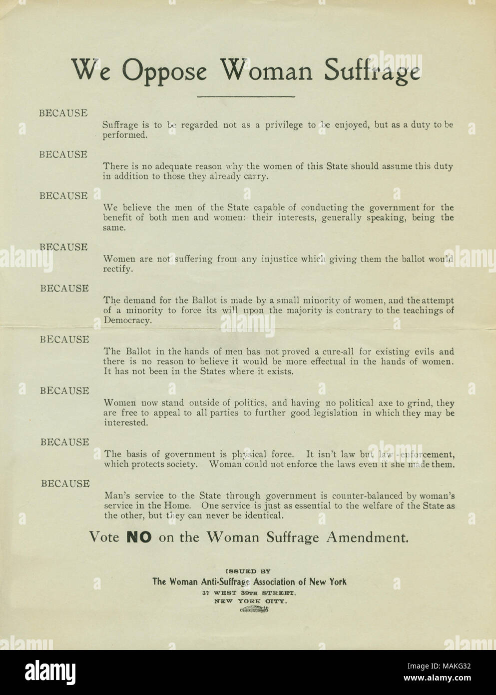 Anti suffrage hi-res stock photography and images - Alamy