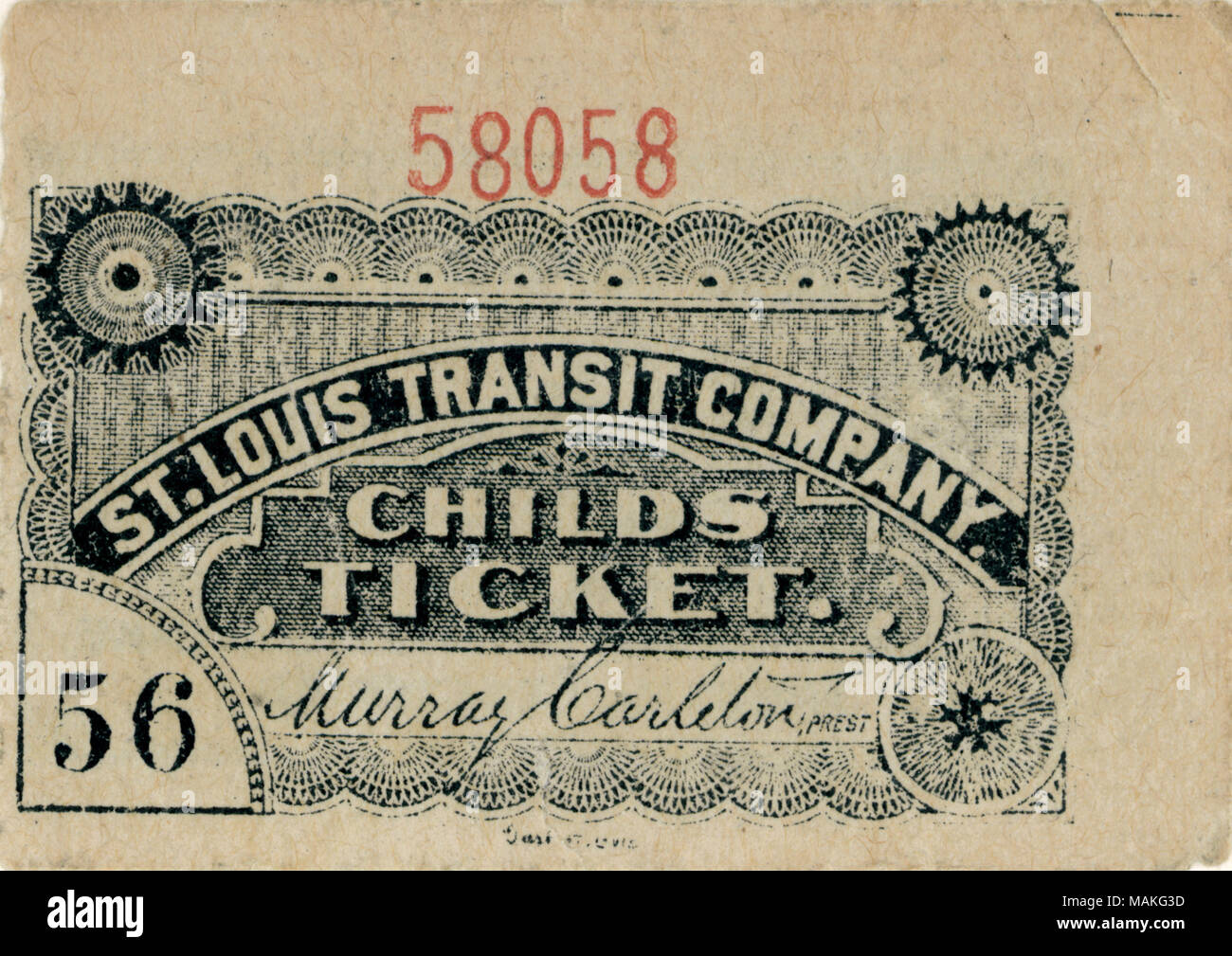 Childs ticket hi-res stock photography and images - Alamy