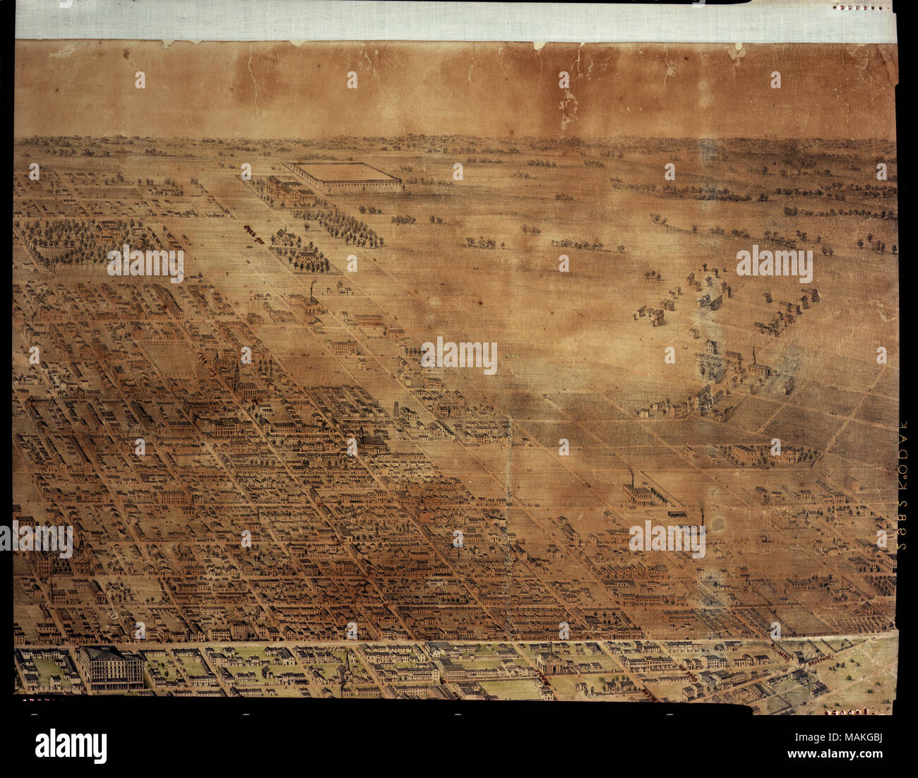 Title: Bird's-Eye View of St. Louis, Mo. [upper right detail]. . 1858 ...
