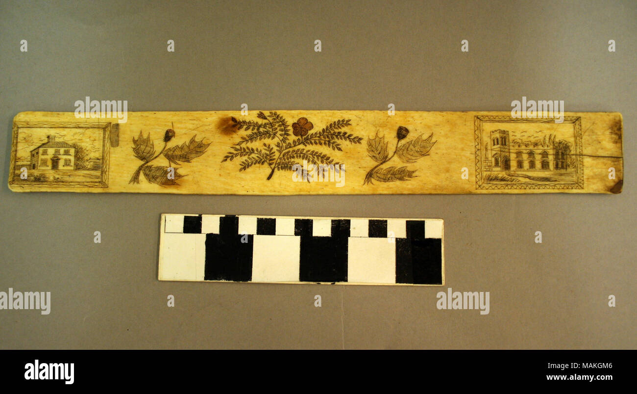 Hand carved whalebone busk Title: Scrimshaw Whalebone Busk . between ...