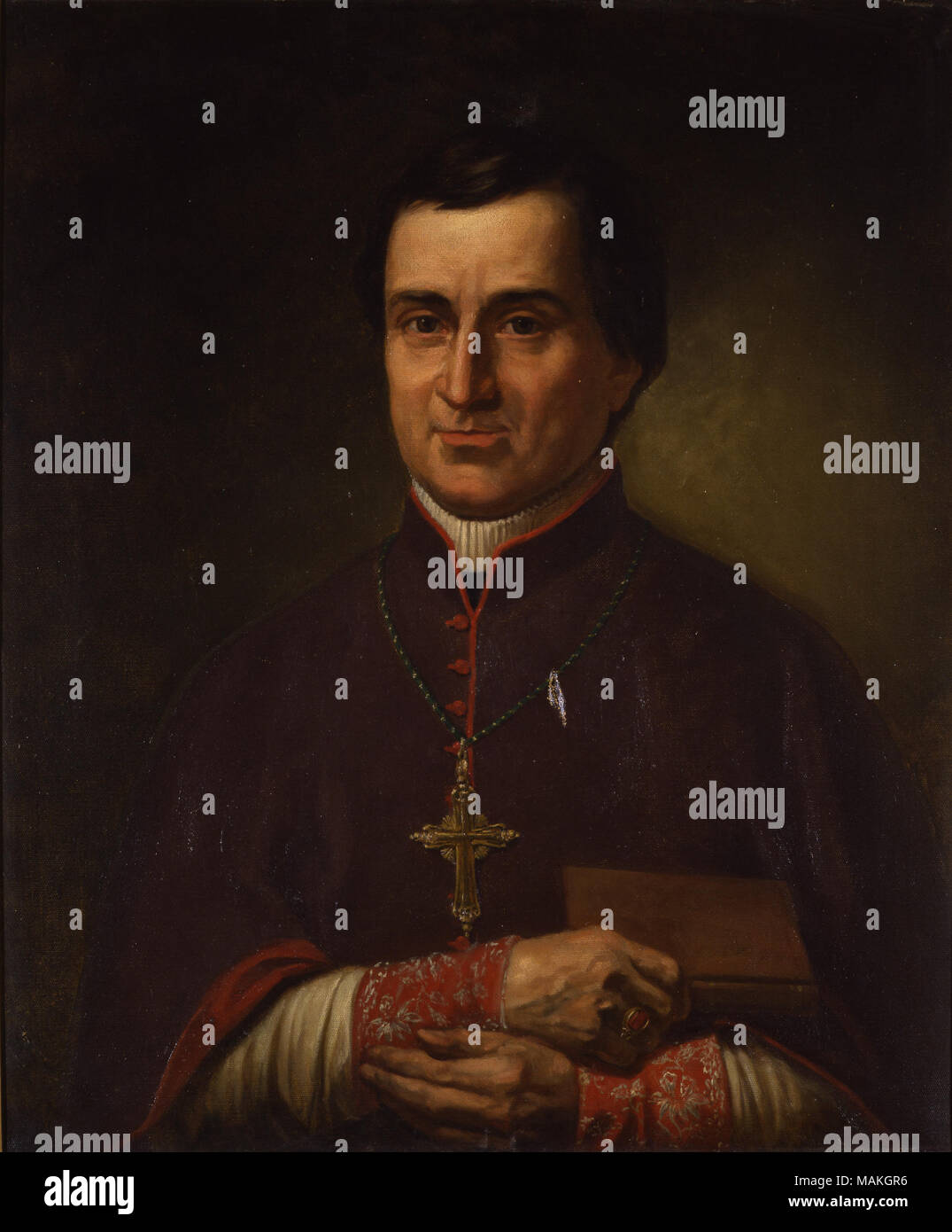 Oil portrait of the Right Rev. Joseph Rosati, first Bishop of Saint ...