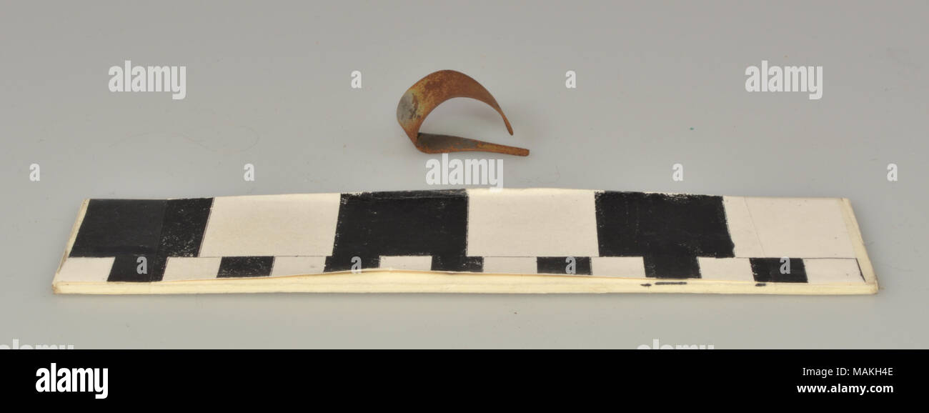 Metal zither pick, to be worn on the right thumb and used to strike ...