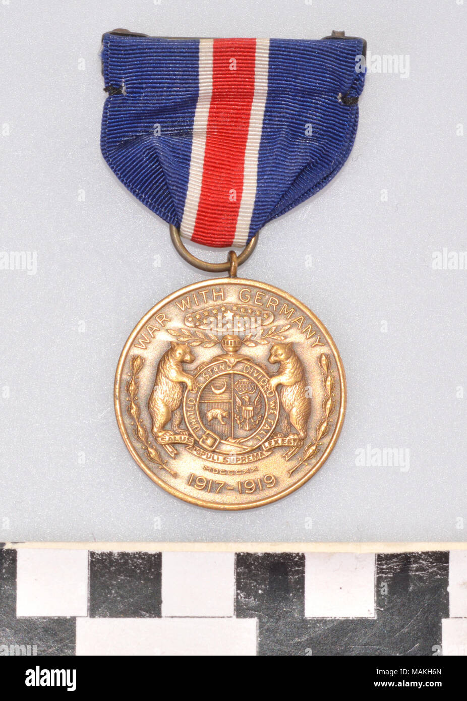 State of Missouri National Guard World War I medal. Awarded to Albert ...