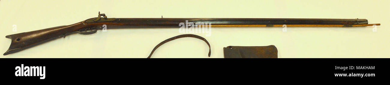 Civil War muzzle-loading rifle of Jacob Bess, a Confederate soldier ...